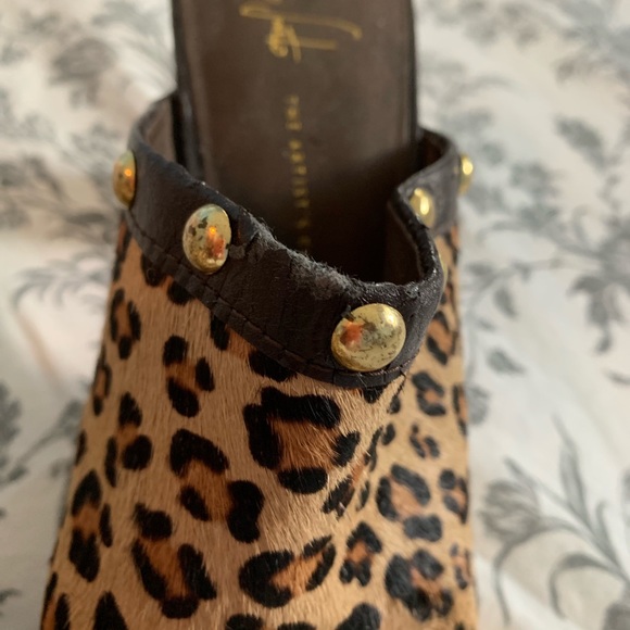 Franco Sarto | Shoes | Frankie Sarto Wedge Leopard Print Clogs | Poshmark